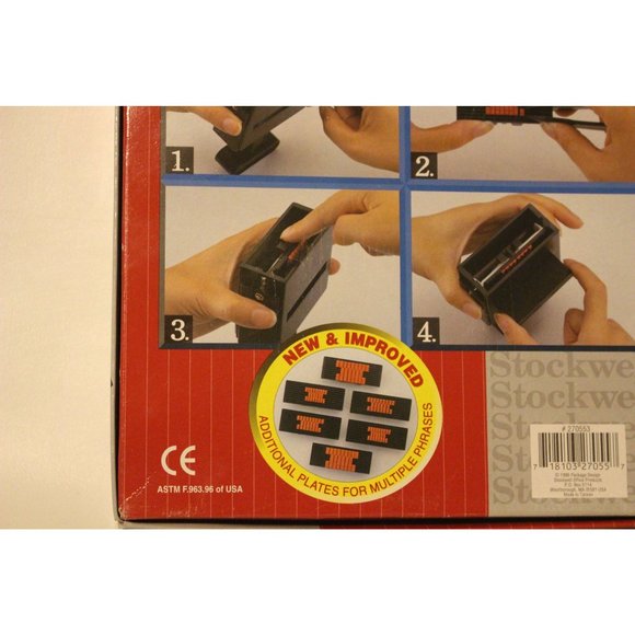 Stockwell | Office | Stockwell Selfinking Printing Kit With 6 Stamp ...